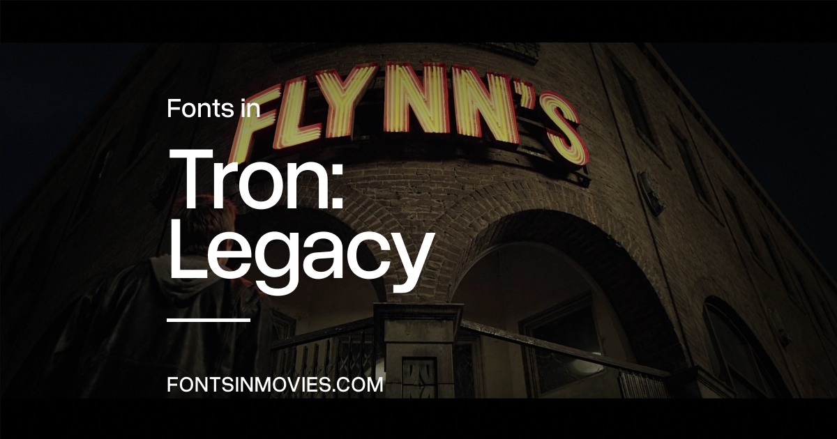 Fonts in Tron: Legacy (2010)