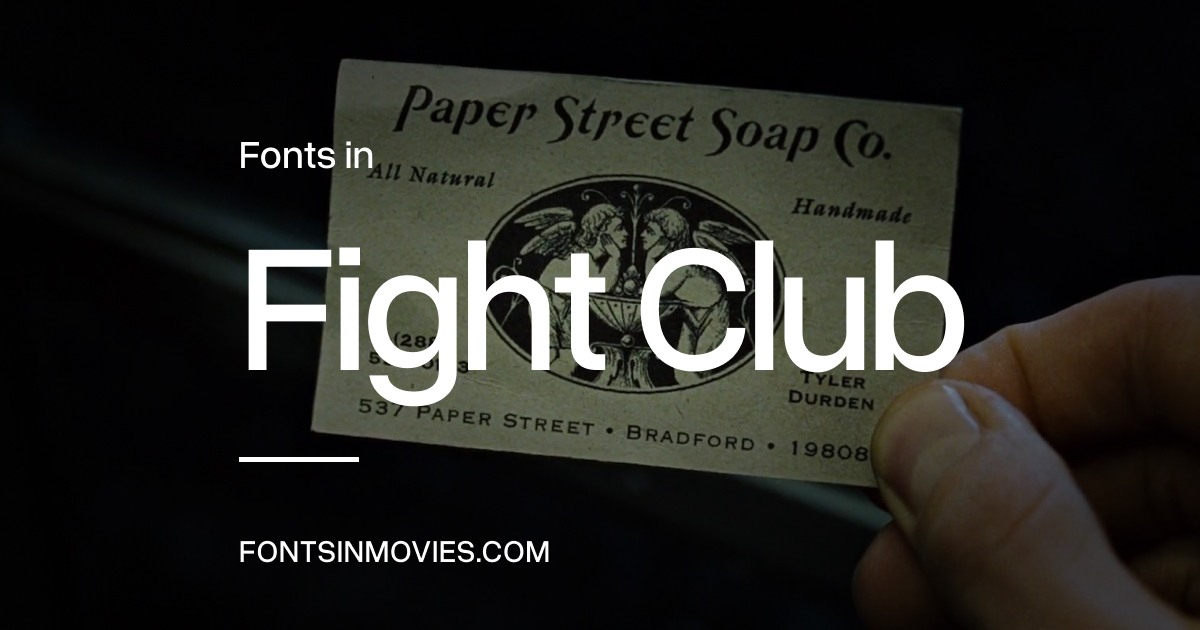 Fonts in Fight Club (1999)